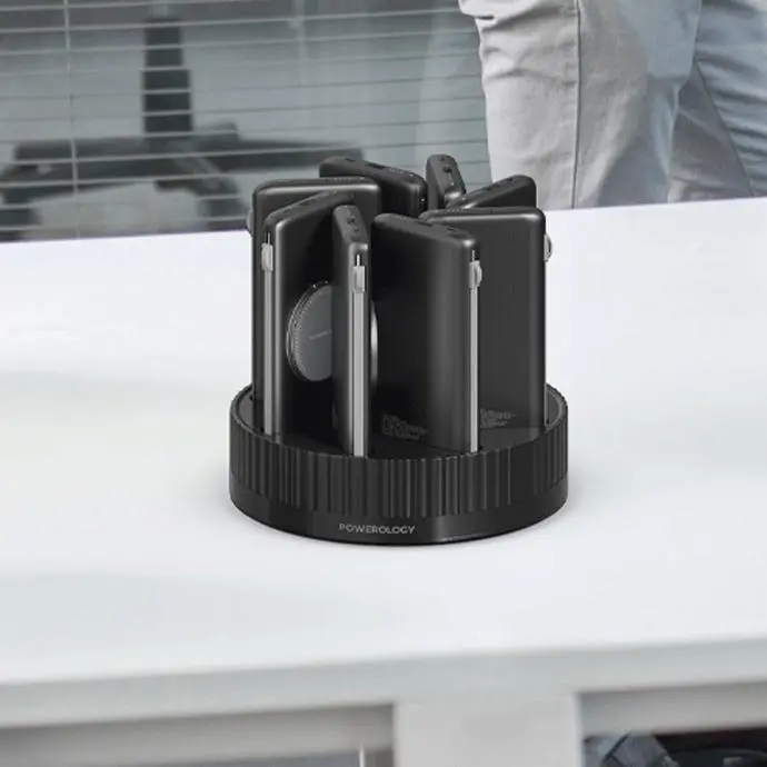 Powerology 8-in-1 10000mAh Power Bank - PD 120W, QC, Wireless Charging